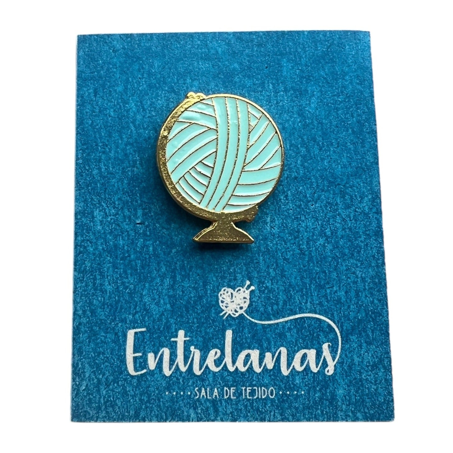 Pin decorativo Mapa Mundi Lana – Entrelanas Sala de Tejido