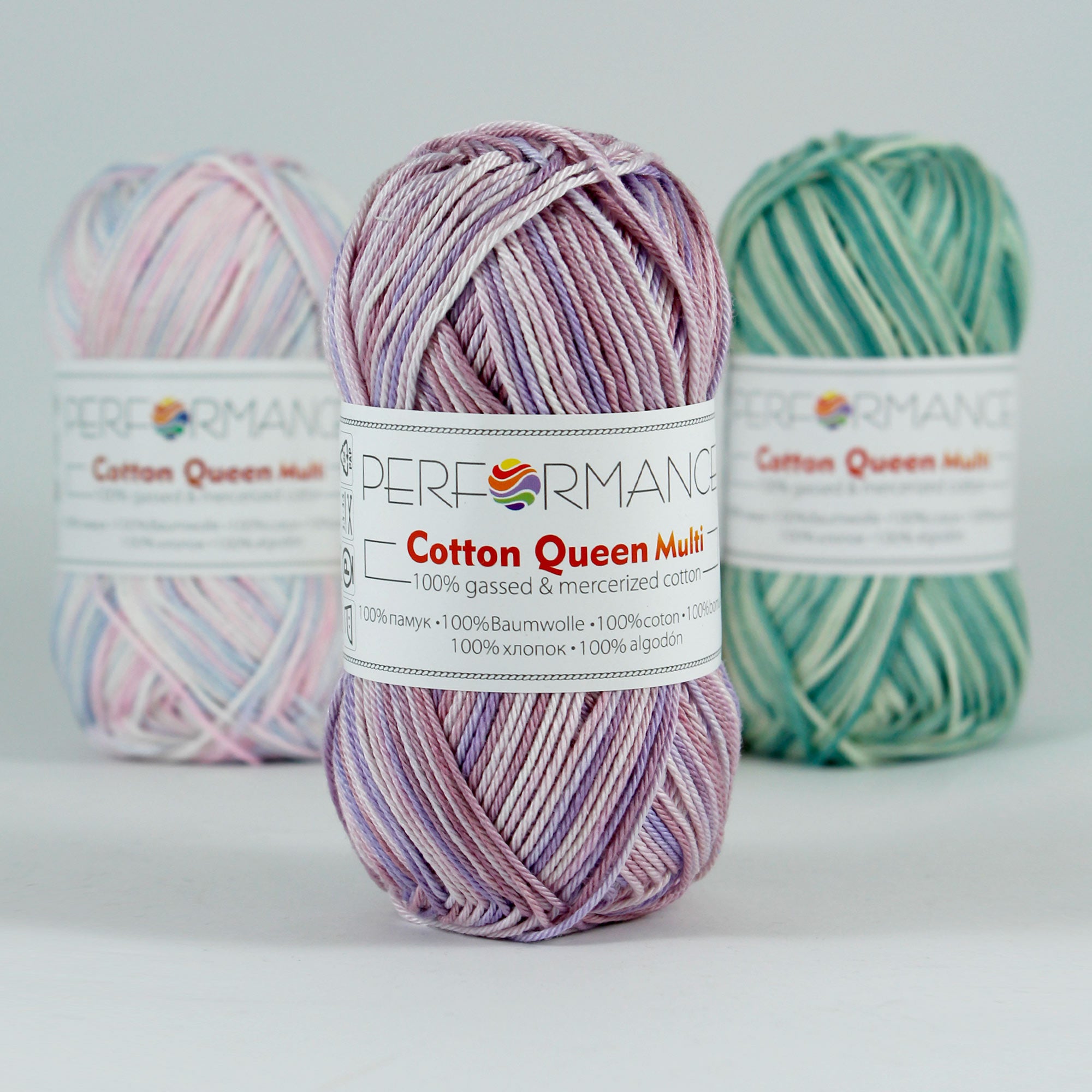 Lana Performance Cotton Queen Multi Matizado Lila # 9035 x 50 gramos ...
