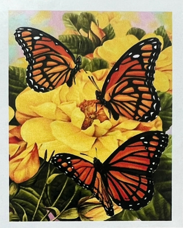 Kit de Pintura con Diamantes 5D - Diamond Paint - Mariposa Monarca - 3 ...