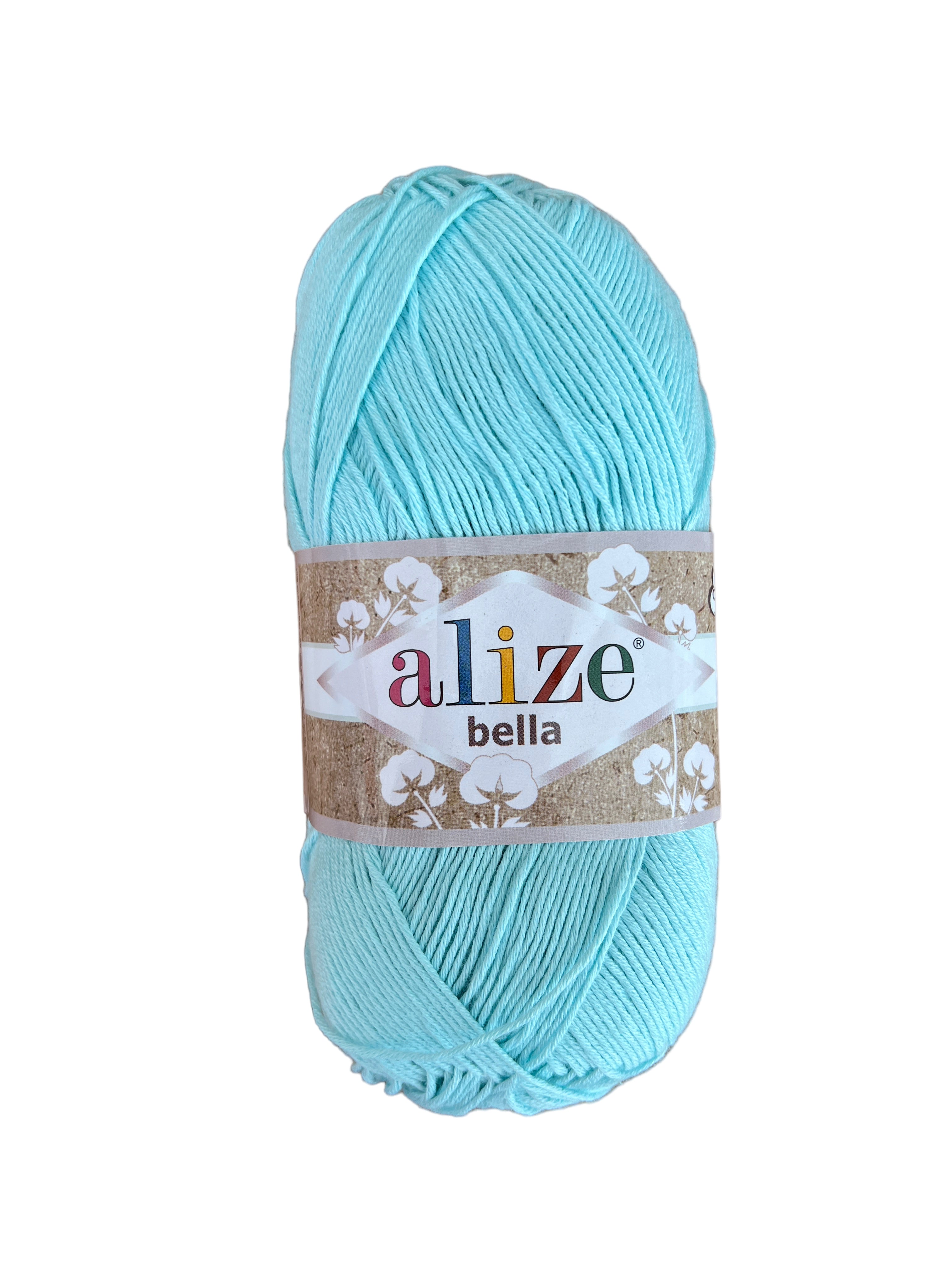 Hilo Alize Bella Unicolor Azul Pastel #514 x 100 gramos – Entrelanas ...