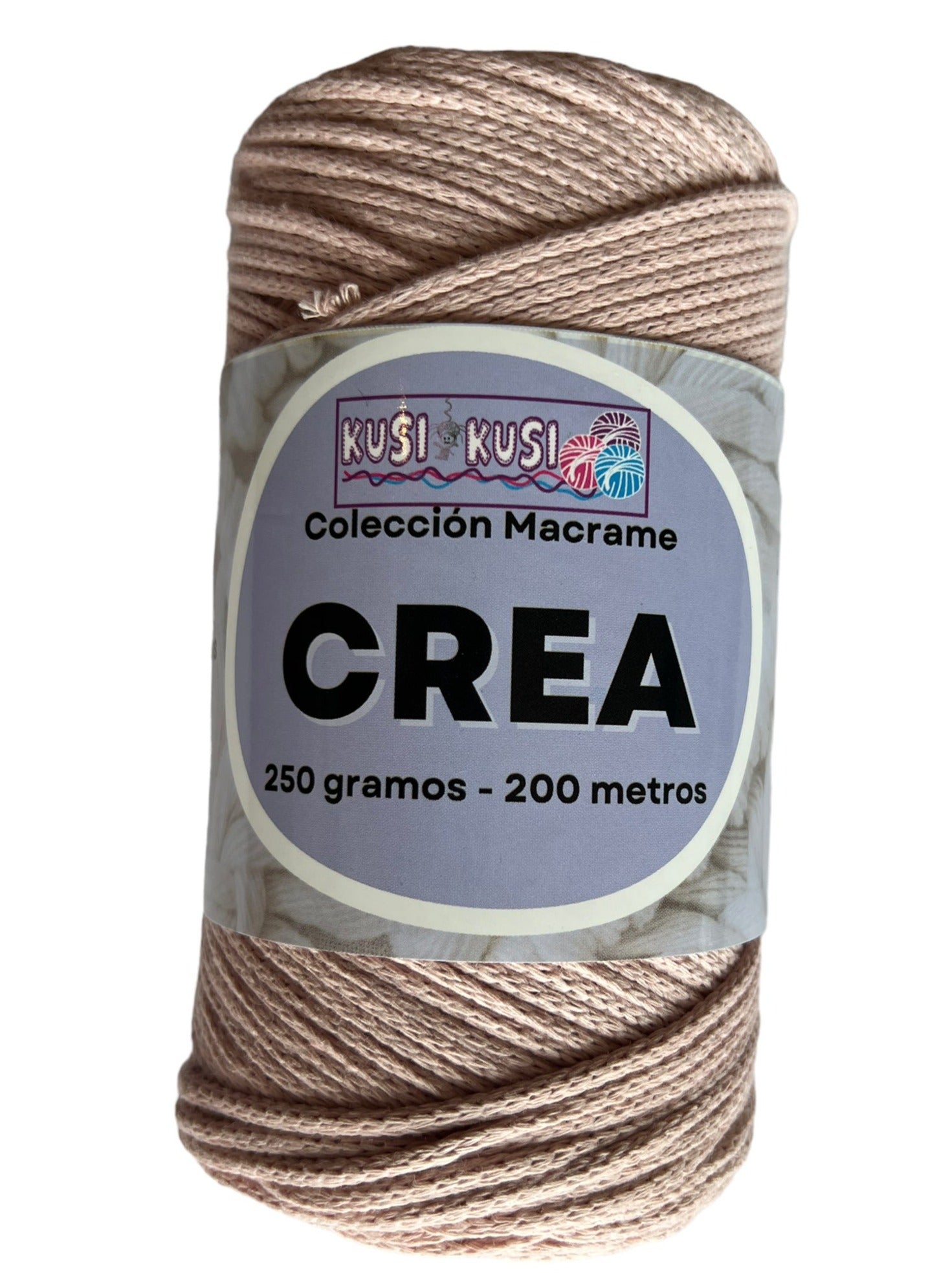 Lana Kusi Kusi Cordón Crea (antes Macrame) Curuba Claro # 14 ...