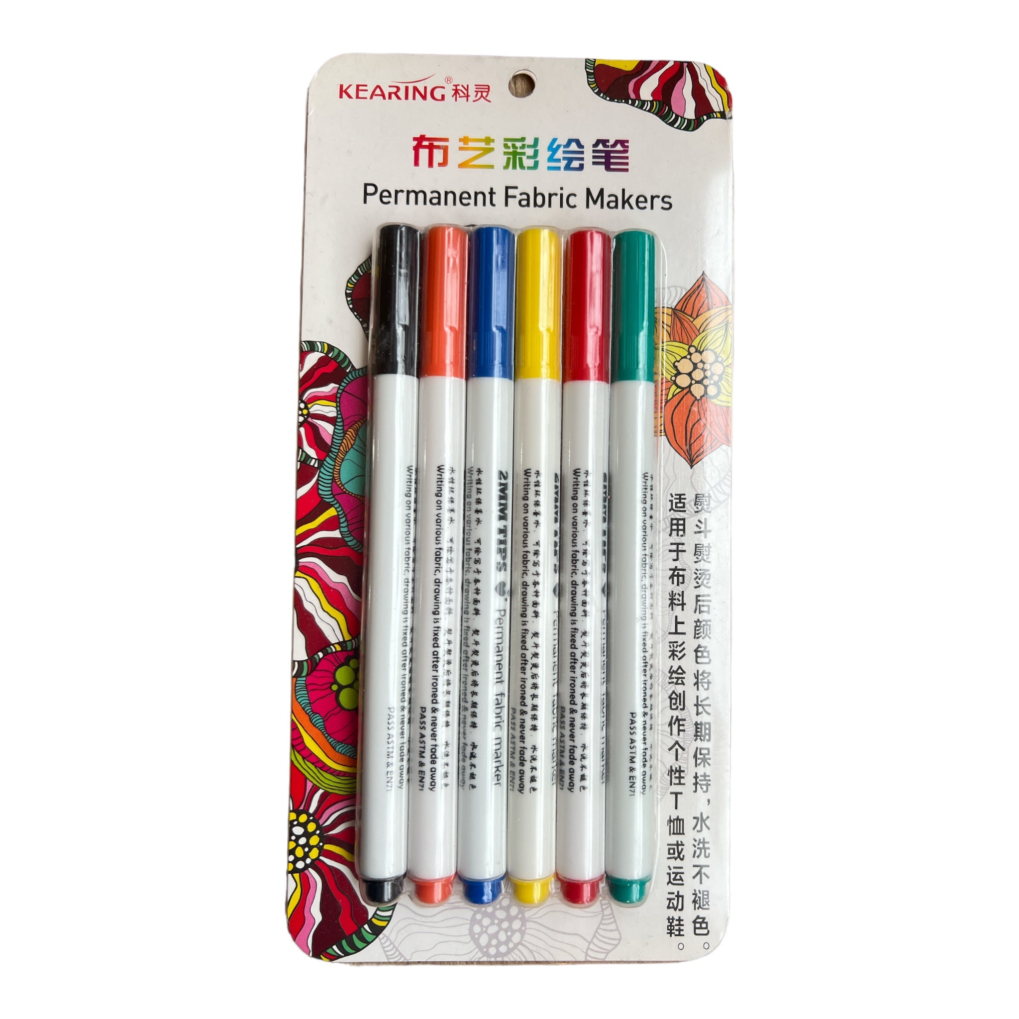 Set de 6 Marcadores Para Pintar Sobre Tela PERMANENTE – Entrelanas Sala ...