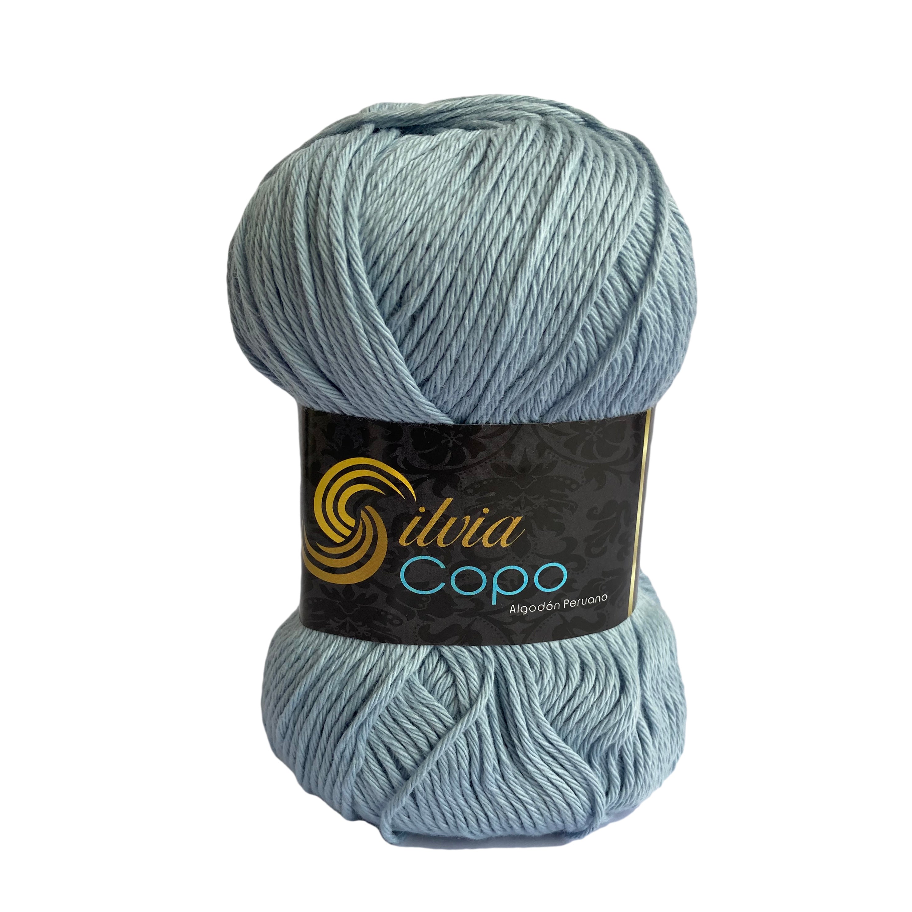 Hilo Silvia Copo Azul Claro # 5076 – Entrelanas Sala de Tejido