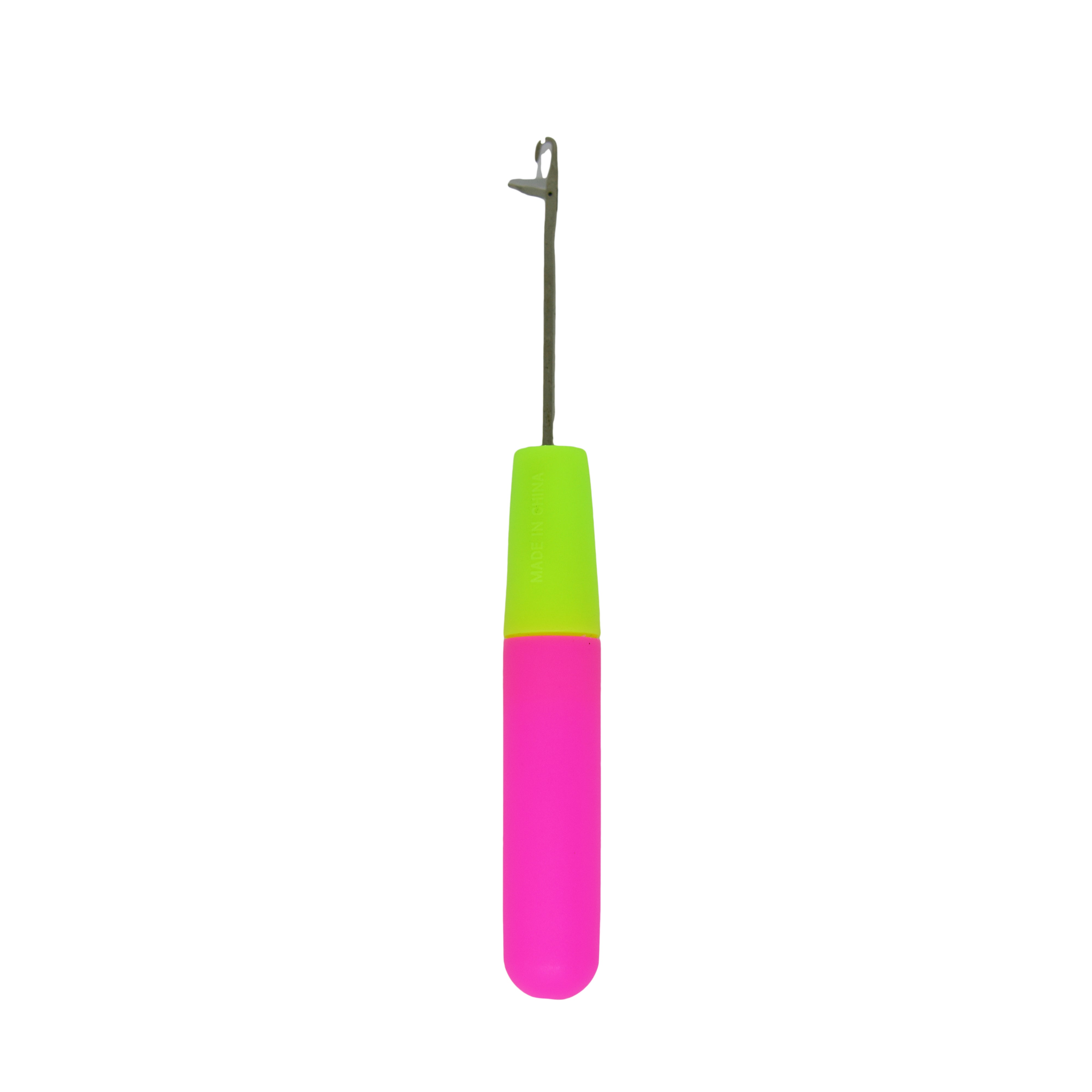 Aguja para tapete fluorescente / Latch hook – Entrelanas Sala de Tejido