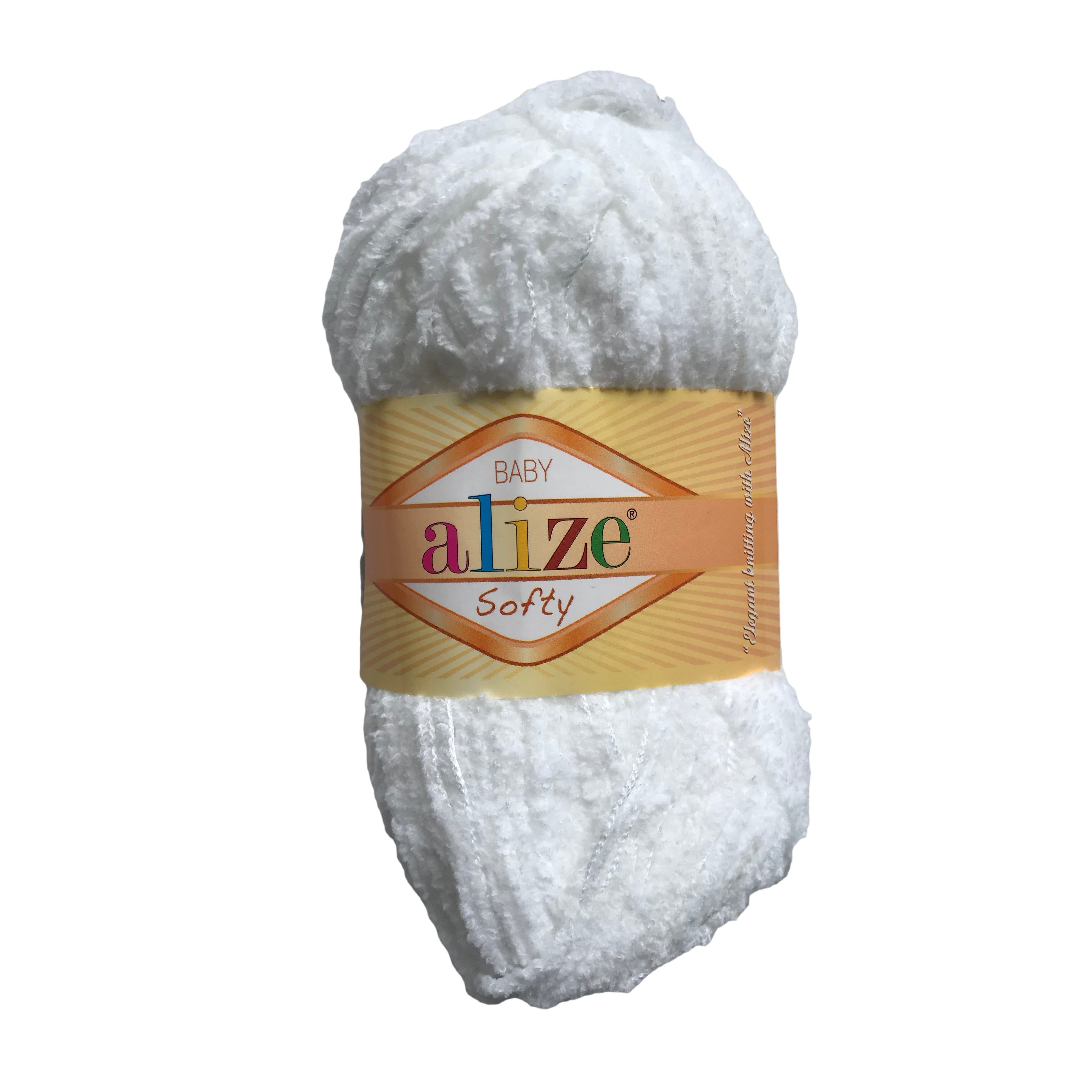 Alize Baby Softy Blanco #55 – Entrelanas Sala de Tejido