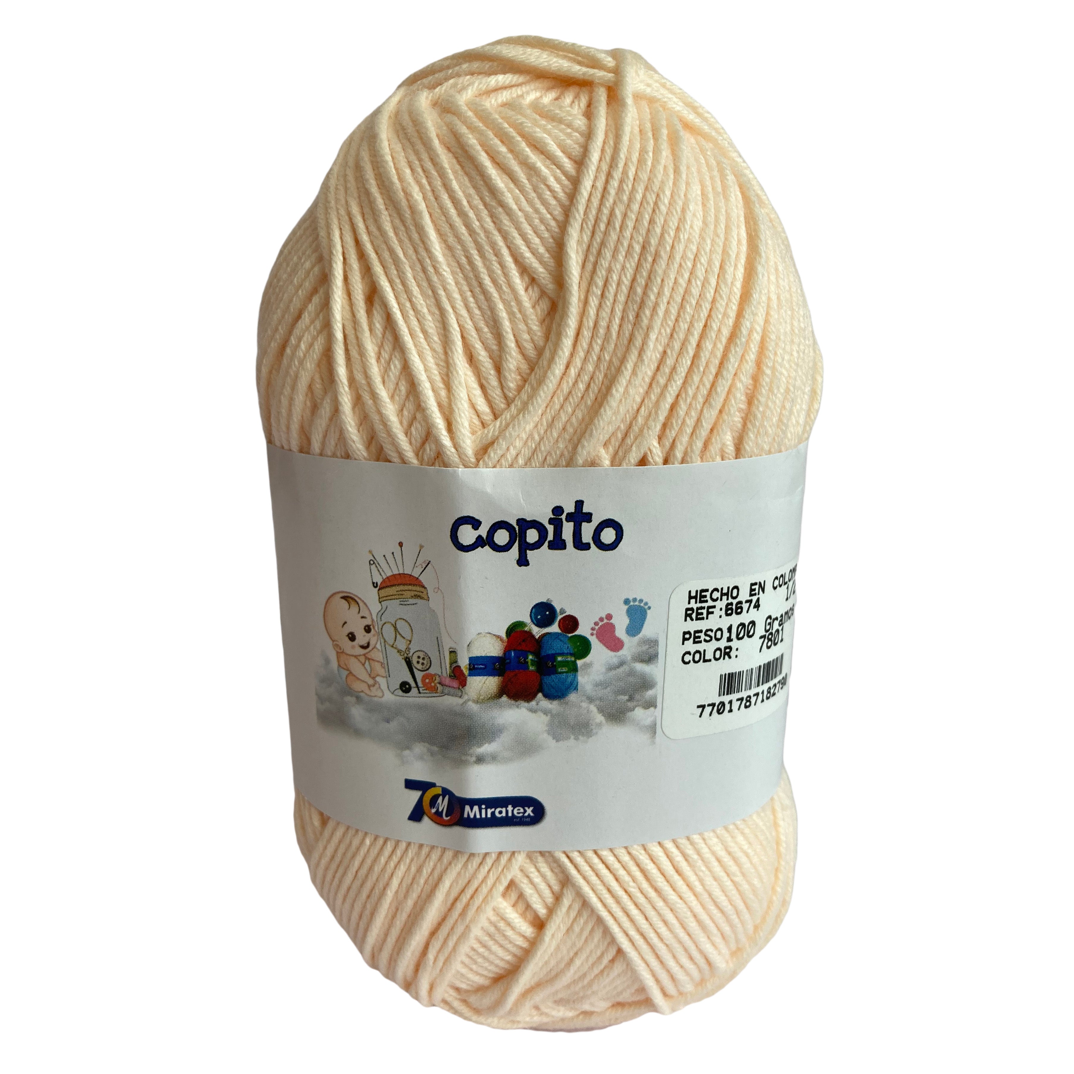 Lana Miratex Copito Curuba Pastel # 7801 – Entrelanas Sala de Tejido